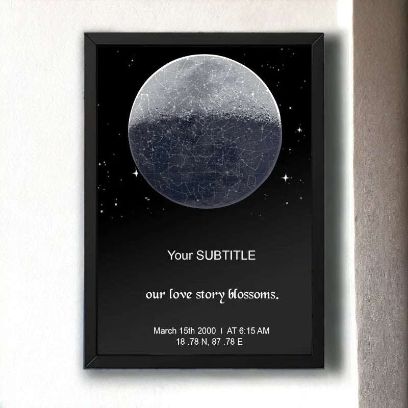 Personalised Star Map Frames | Custom Night Sky Gift India – Zingy Gifts