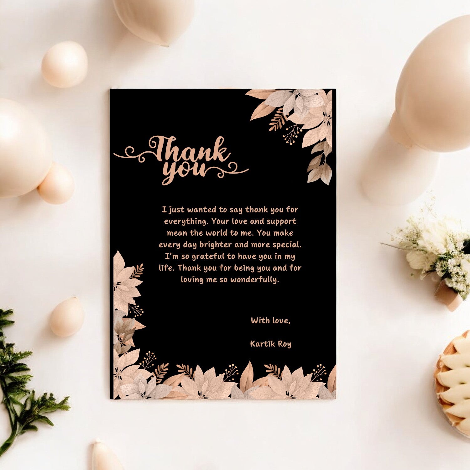 Heartfelt Thank You Letter for Special Appreciation – Zingy Gifts